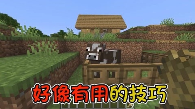 我的世界:7个有点用的小技巧,远程电梯召唤术