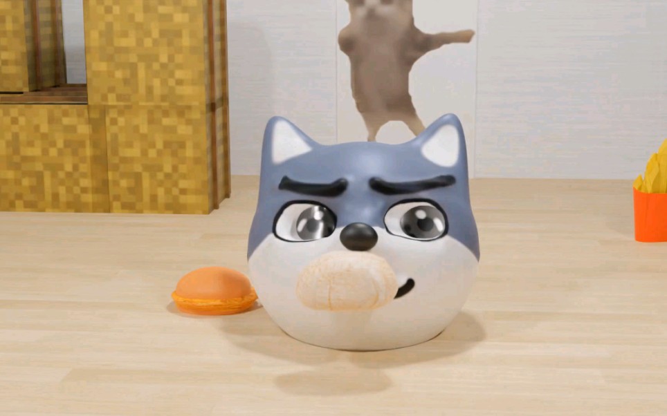 学了两年半动画做的3d狗头