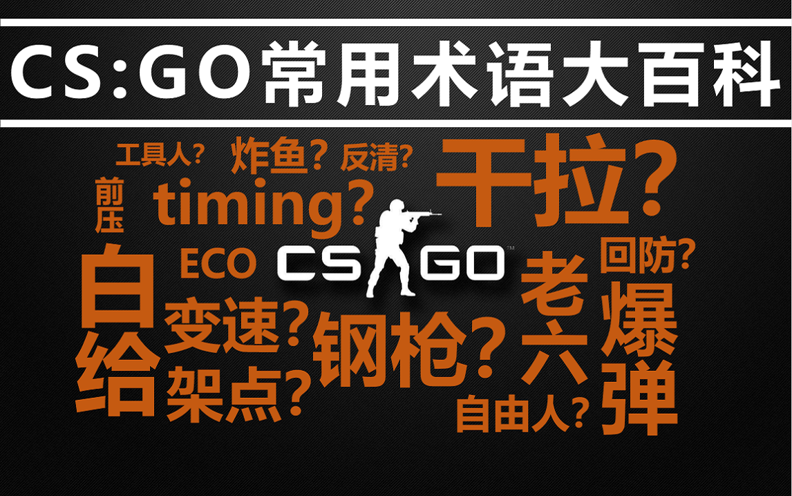 【正经教学向】你必须学会的CSGO最详细的游戏常用术语大合集/大全...