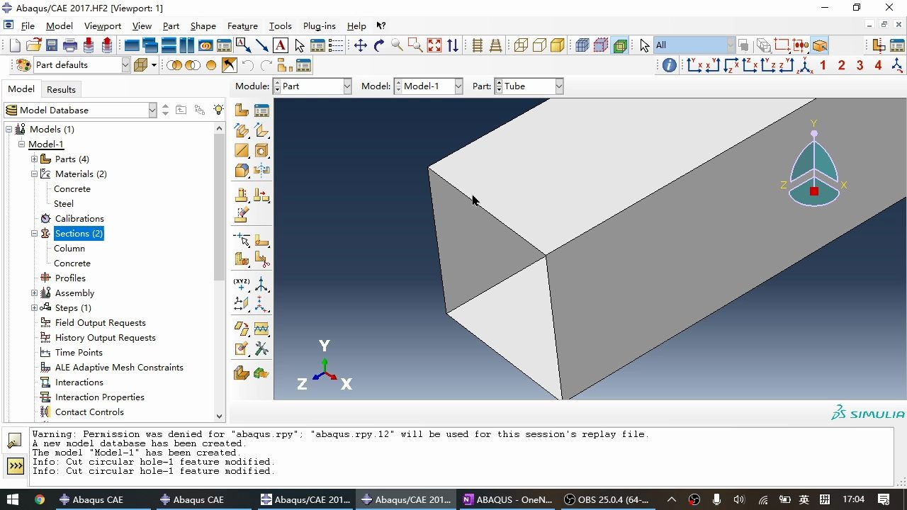 03.ABAQUS基本操作(2)- 截面、装配
