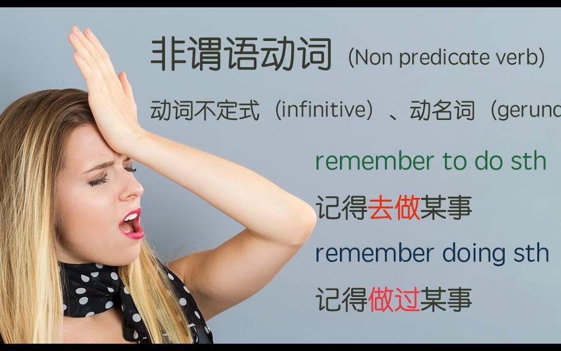 非谓语动词(Non predicate verb):动词不定式(infinitive)、动名词(gerund)|...