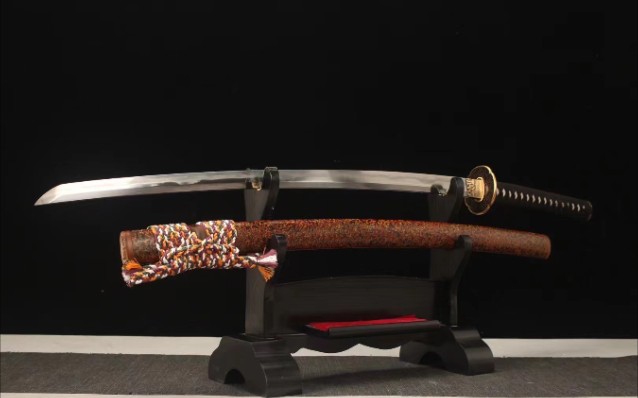 精炼钢三枚合手工磨日式研磨武士刀