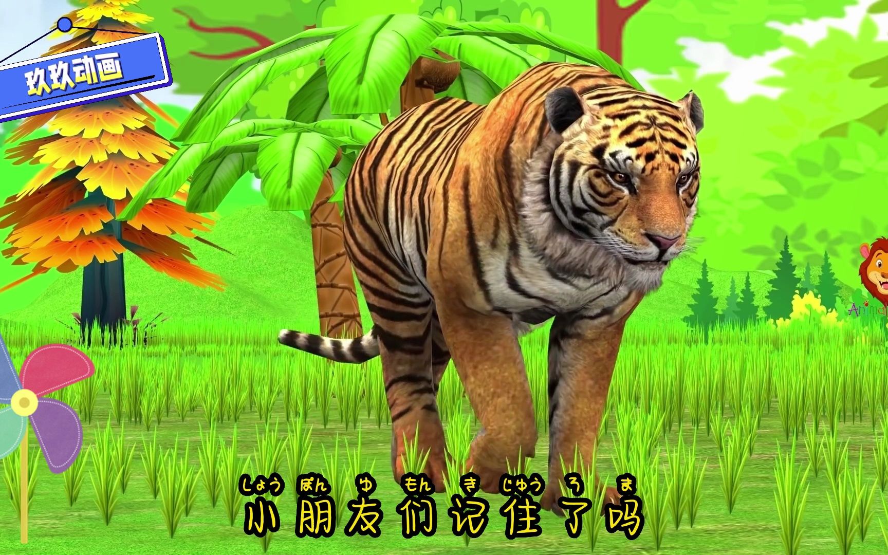 认识野生动物的动画片,提高孩子认知能力,早教启蒙动画