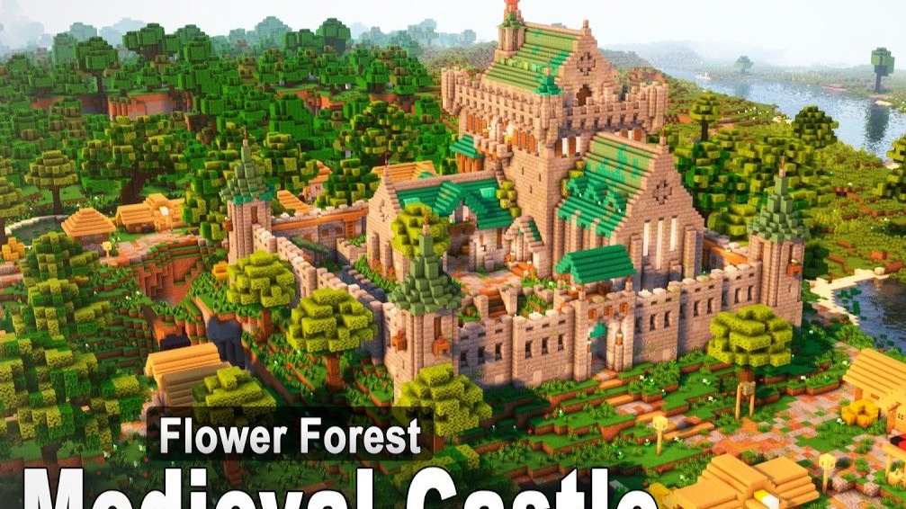 搬运【MC建筑教程】1.21中世纪小城堡 第二部分_哔哩哔哩bilibili_我...