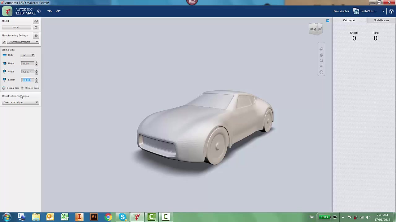 Autodesk 123D make 简单操作教程2