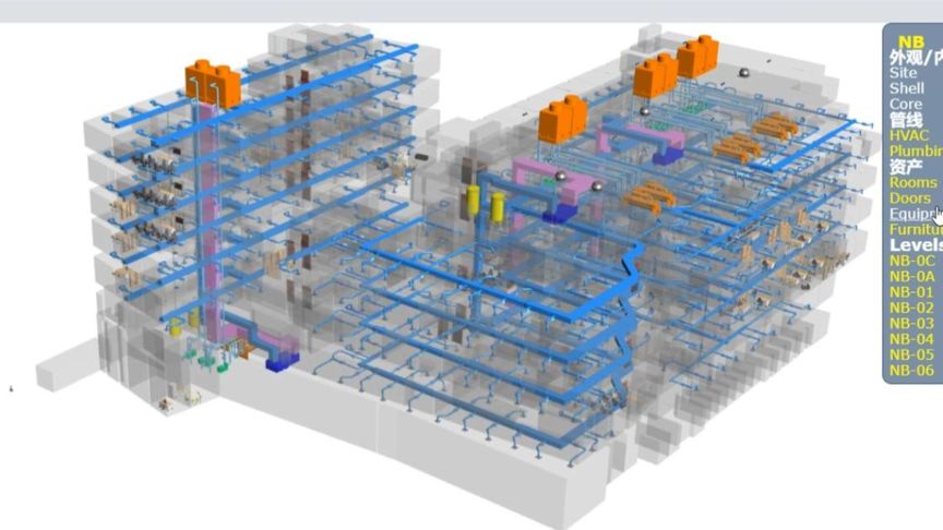 数图互通高校房产管理系统——3D管网可视化管理