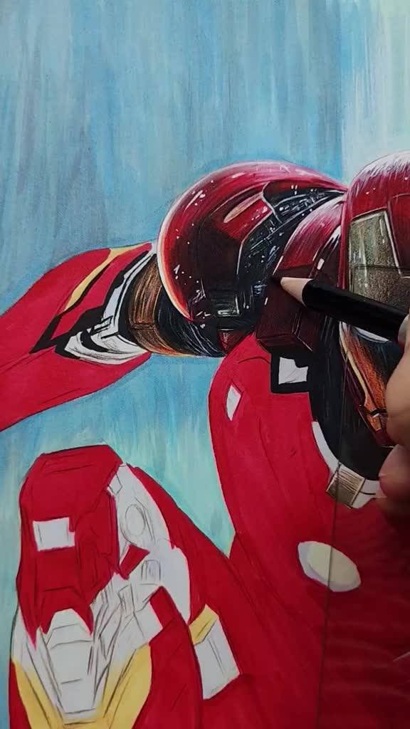 画了五天的钢铁侠