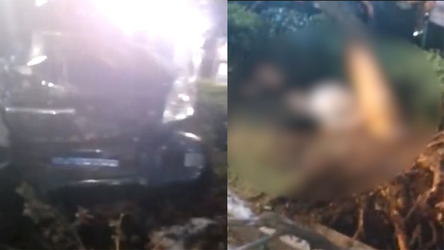 湖南衡阳36岁男子驾车与电动摩托车相撞,致1死1伤,现场视频曝光