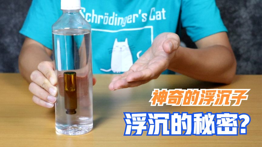 有趣的浮沉子,中考高考都考过,很多人搞不清其中的物理原理