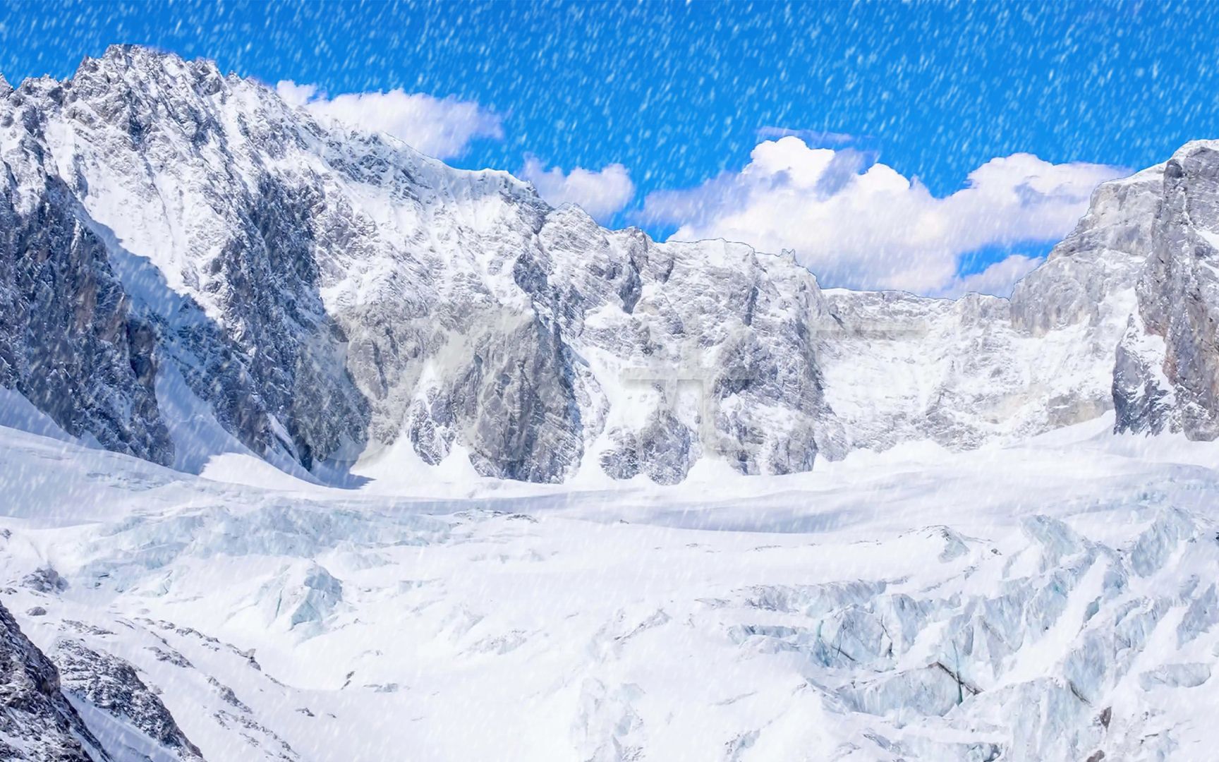 ps提高课之一分钟学会雪花飘落效果的制作。