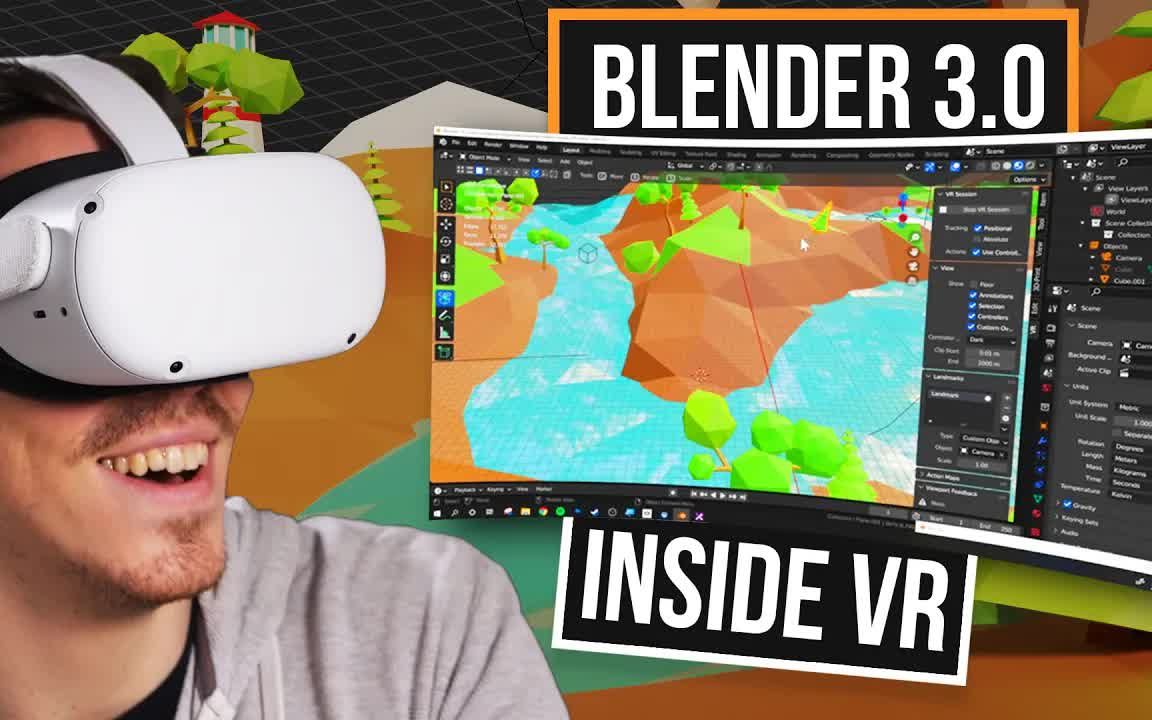 Blender中文版插件 如何在 Blender VR Quest 2 和 Steam VR 中使用 ...