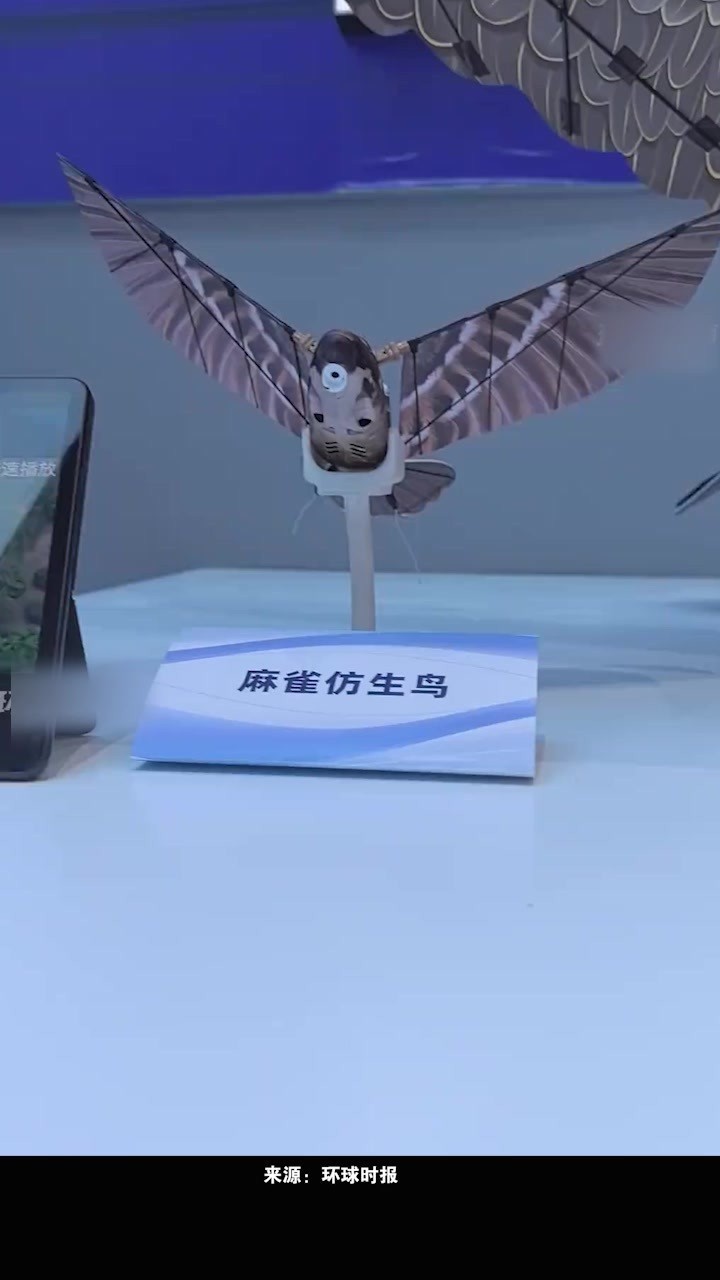军用仿生鸟现身珠海航展现场,有老鹰有麻雀,能挂各种侦察传感器