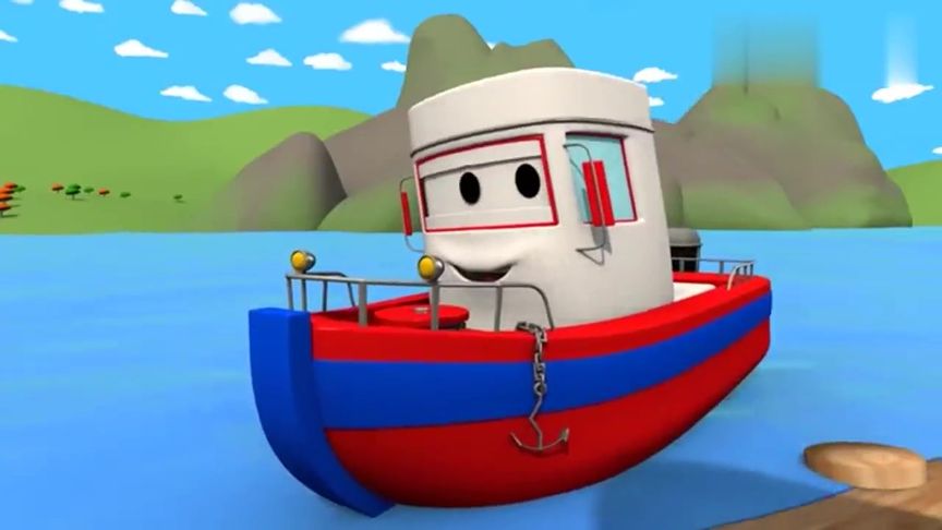 为了拍电影超级卡车卡尔变成了鲨鱼儿童卡通动画