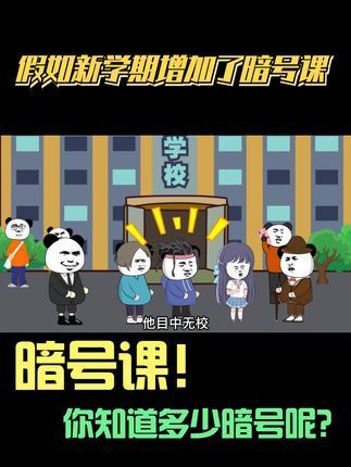 假如新学期学校增加了暗号课,你赞成吗?