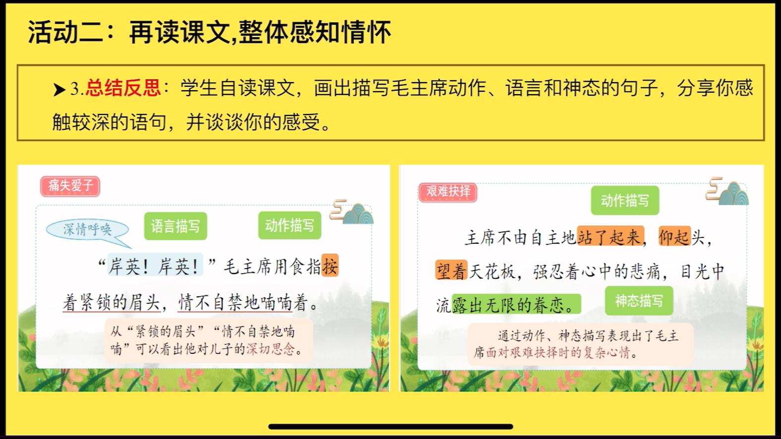 小学语文课程思政设计说课(青山处处埋忠骨)