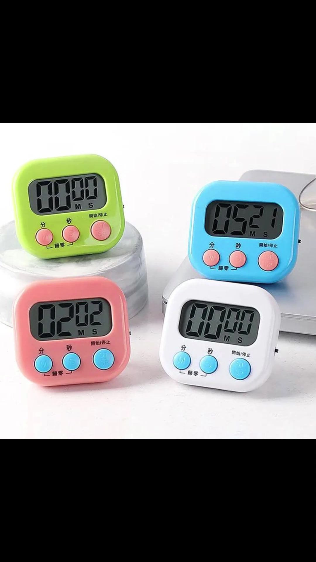 厨房定时器提醒器小闹钟记时器家用创意倒计时电子秒表学生计时器#...