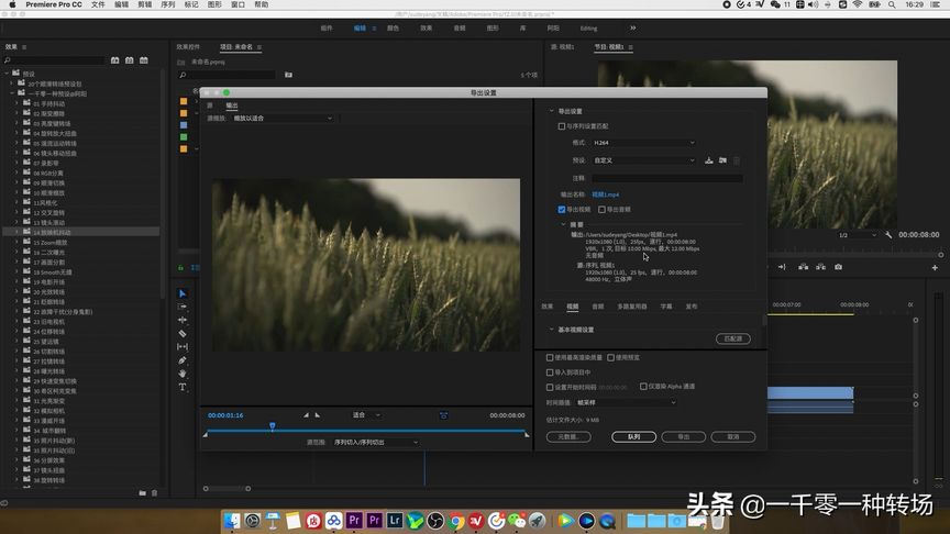 【PR教程】如何导出视频和音频