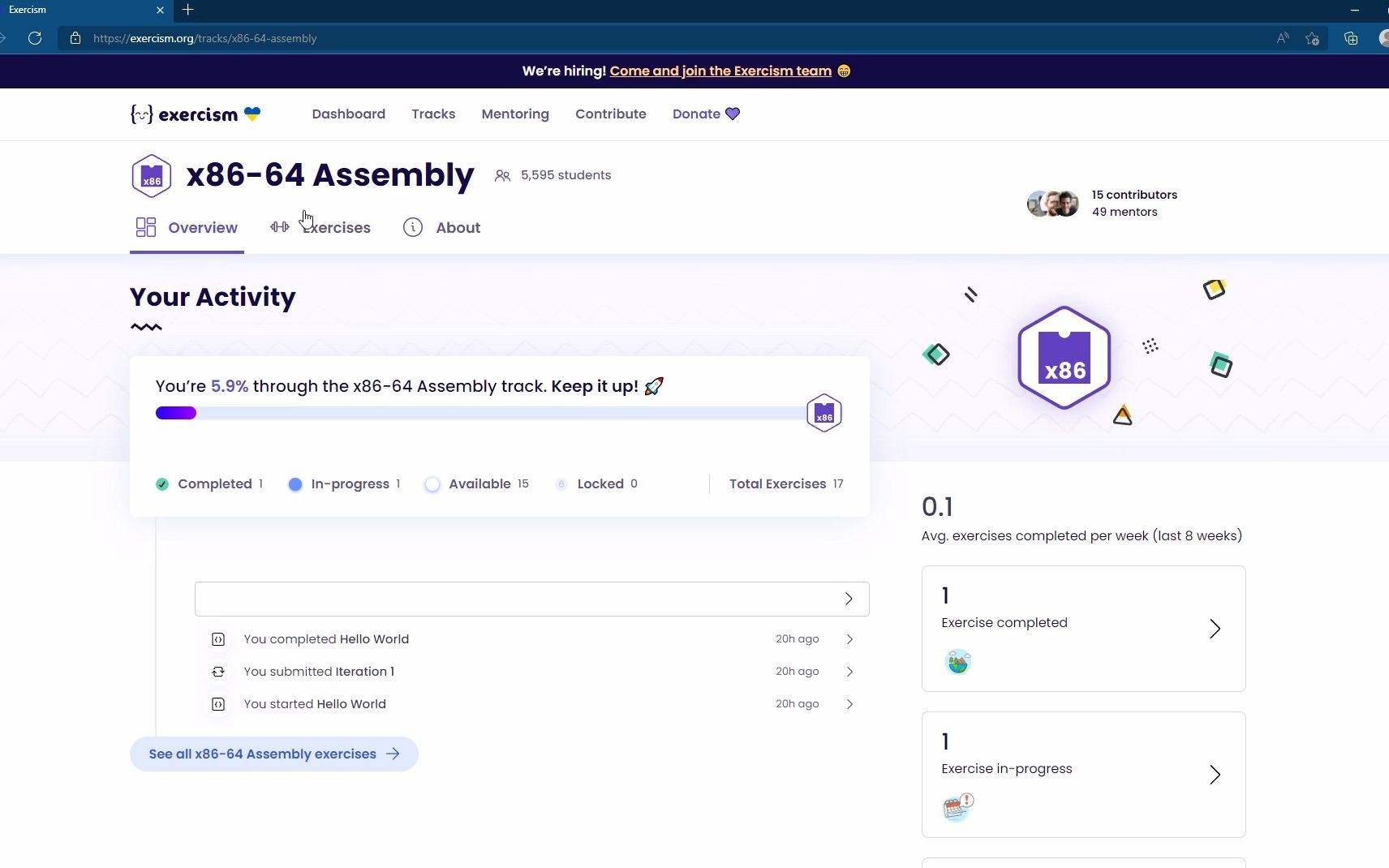 杂谈:董地瓜、exercism、汇编语言、闰年问题、汇编代码、自举汇编器...
