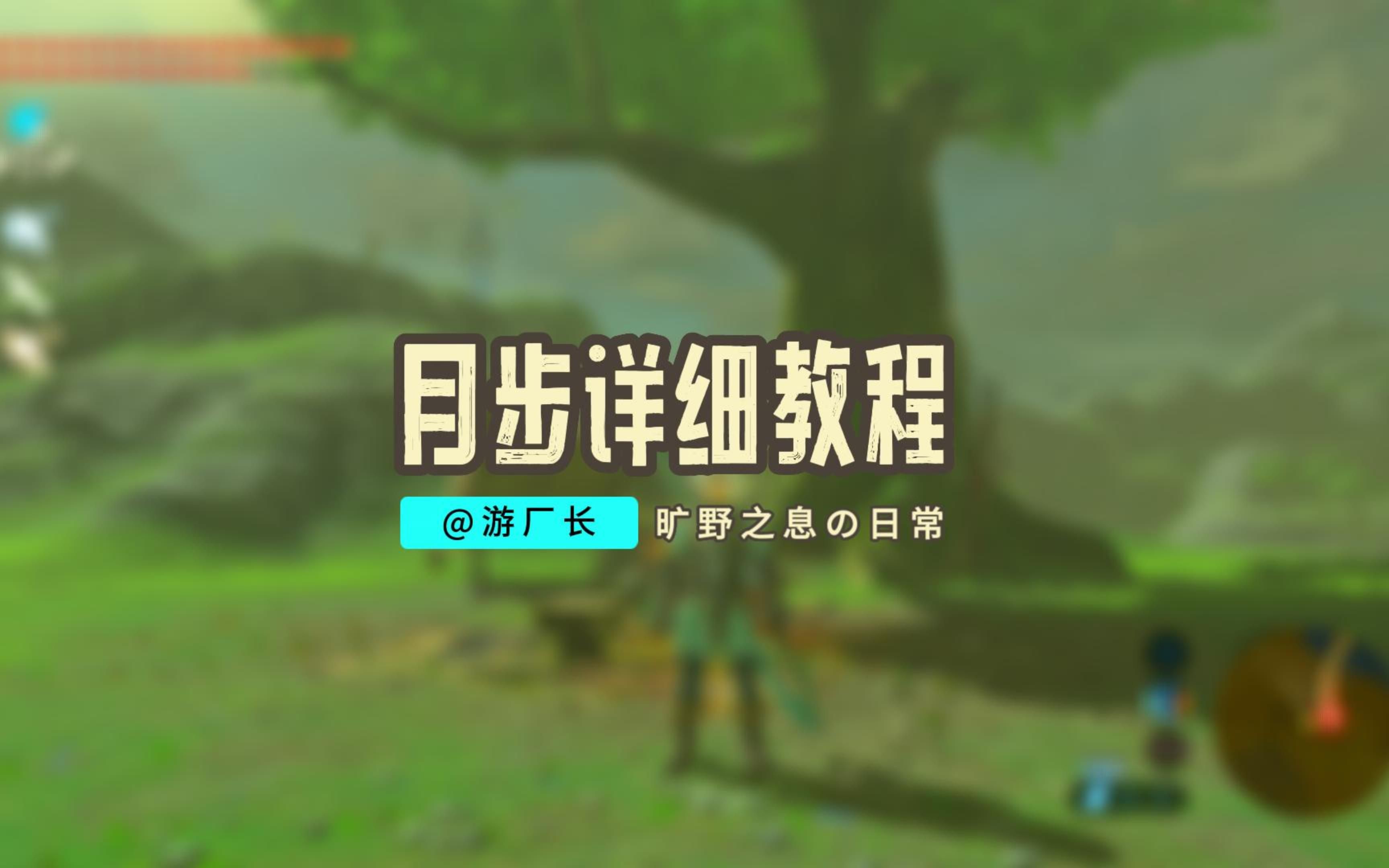 《塞尔达传说:旷野之息》1分钟教会你月步,让你畅游海拉鲁!