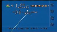 高等数学(1)16不定积分例题讲解wmv 标清(1)