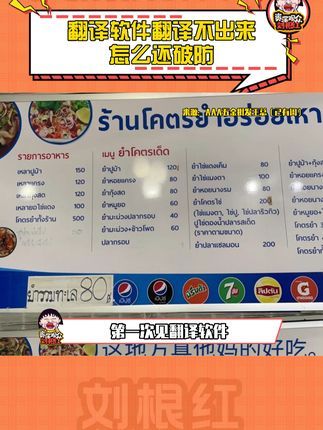 翻译软件翻译不出来怎么还带破防的?! #翻译 #泰国 #旅游