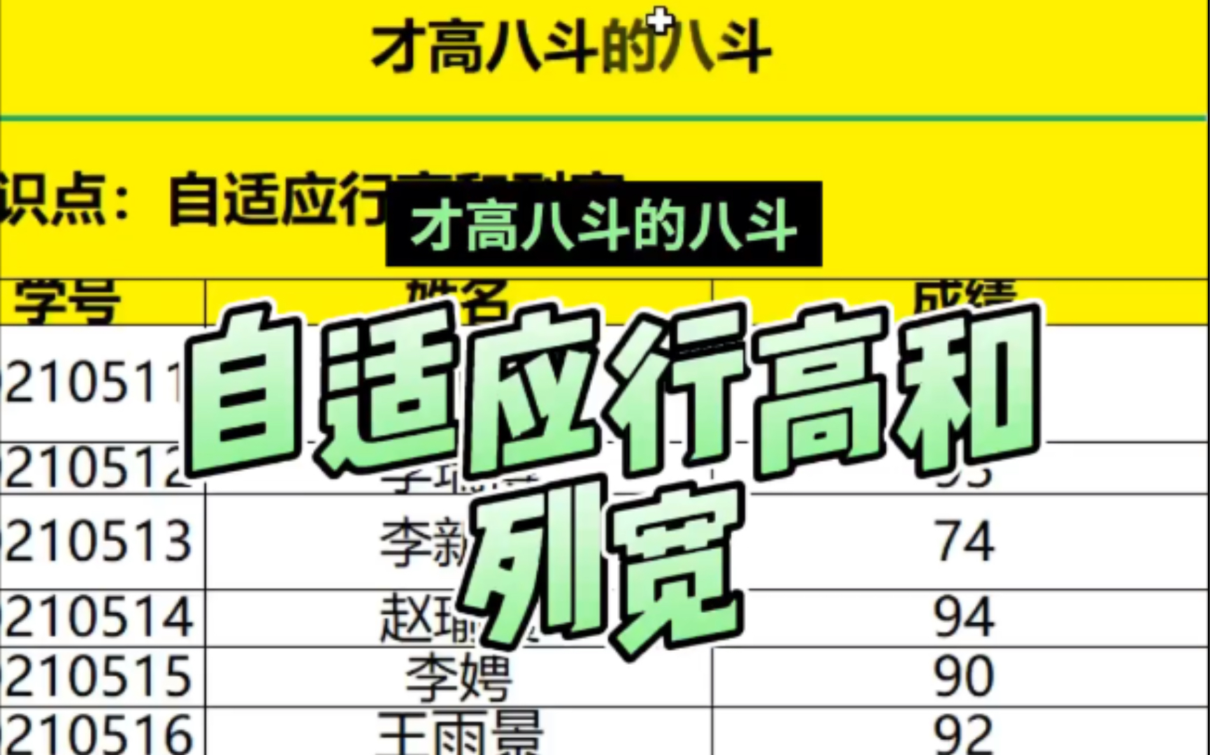 WPS如何自动设置行高和列宽?你学会了吗?点个赞,给个关注哦