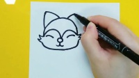 十秒钟学画画?超简单简笔画教学【动物篇】狐狸