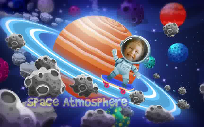 ...片头宇宙太空世界星球火箭木星流星星星陨石邪恶小精灵宇宙飞船...