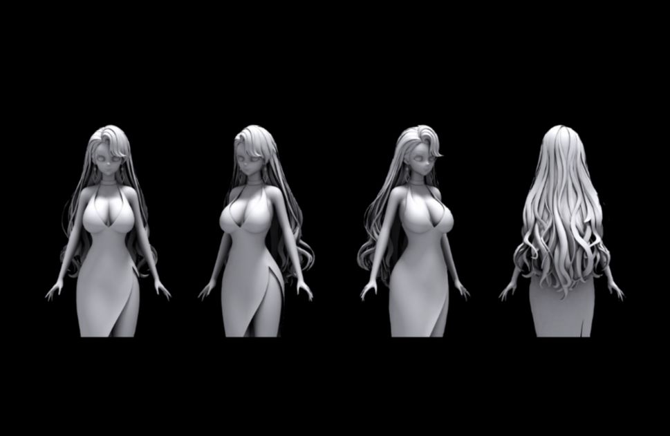 【3Dmax角色建模】超详细女性角色模型布线,0基础3d角色建模案例...