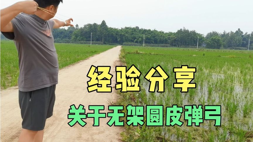 个人觉得无架圆皮筋比无架扁皮筋更精准?只是威力欠缺,你觉得呢