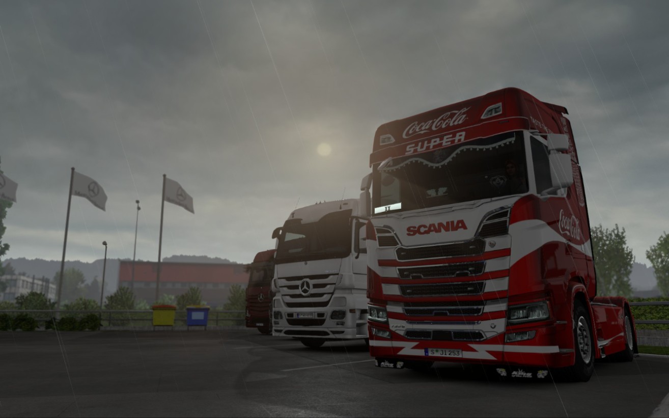 欧洲卡车模拟2 1.37版本Scania 730S 新的排气声mod