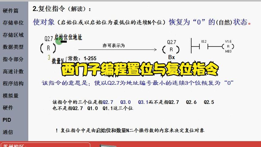 S7200SMART第3课:置位与复位指令 众为工控免费出版 PLC编程培训
