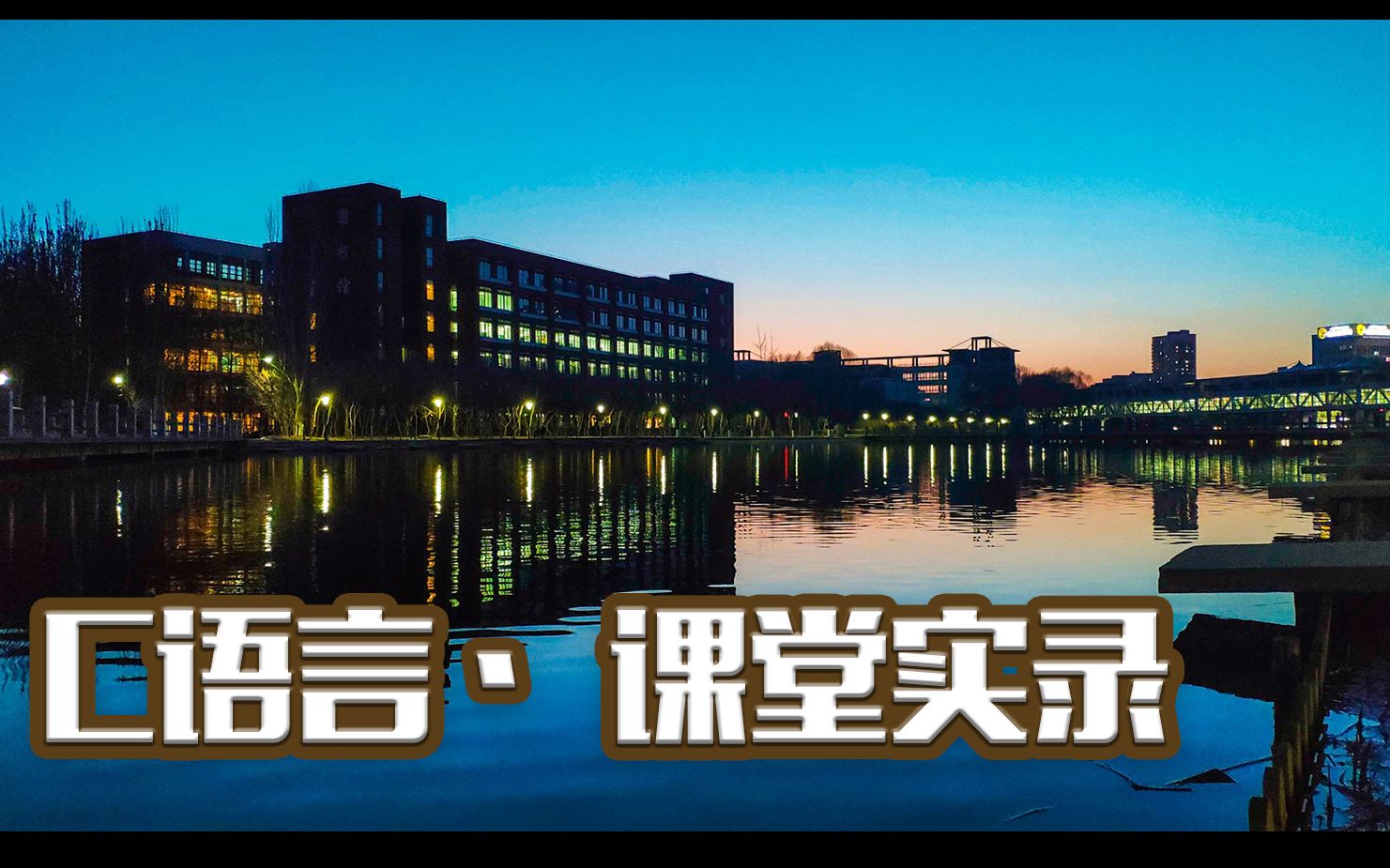 【课堂实录参考】C语言第九周 课程