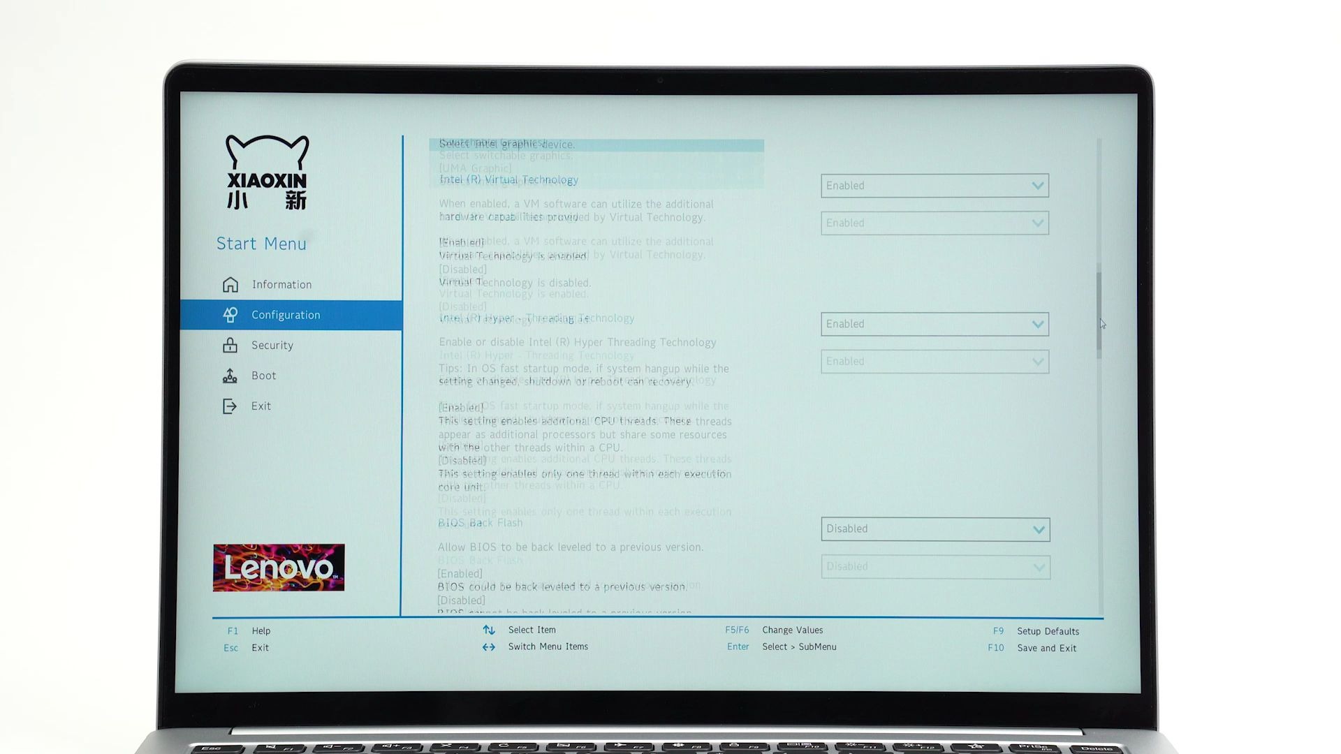 【好奇新课堂】小新Pro 13 Intel版 BIOS讲解教程(下)