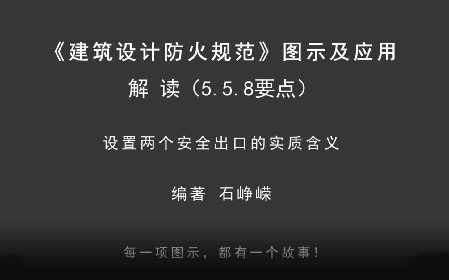 解读5.5.8(要点1): 设置两个安全出口的实质含义!《建筑设计防火规范-...