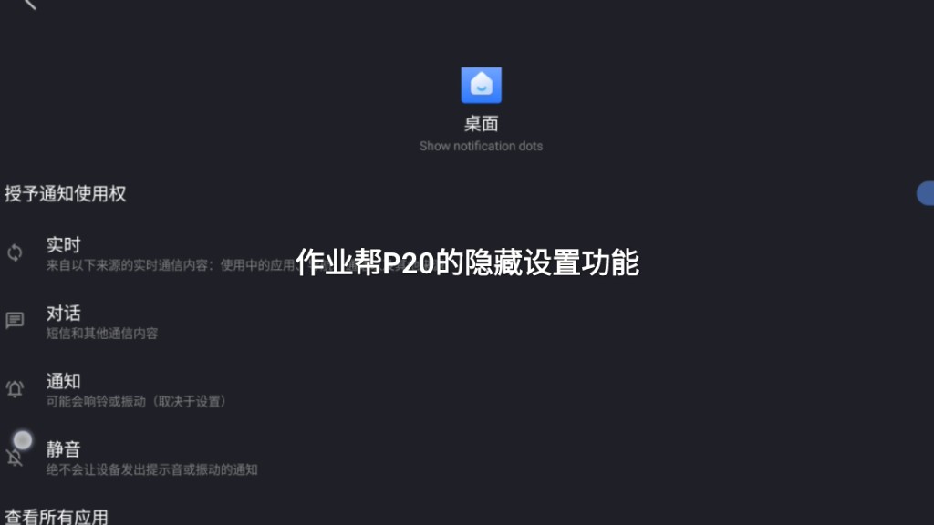 作业帮P20的隐藏功能(1)