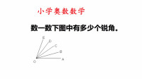 小学奥数数学,数一数图中有多少个锐角,一大半的同学都做错了