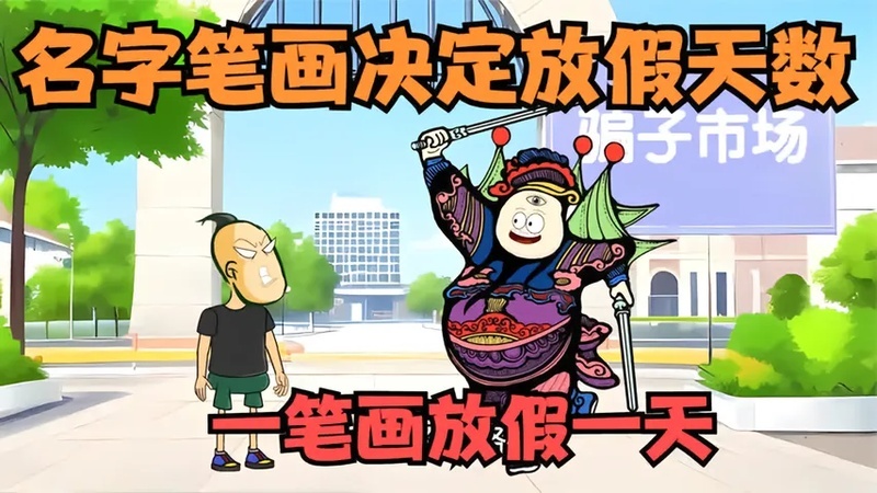 名字笔画决定放假天数,你名字有多少笔画,能放多少天