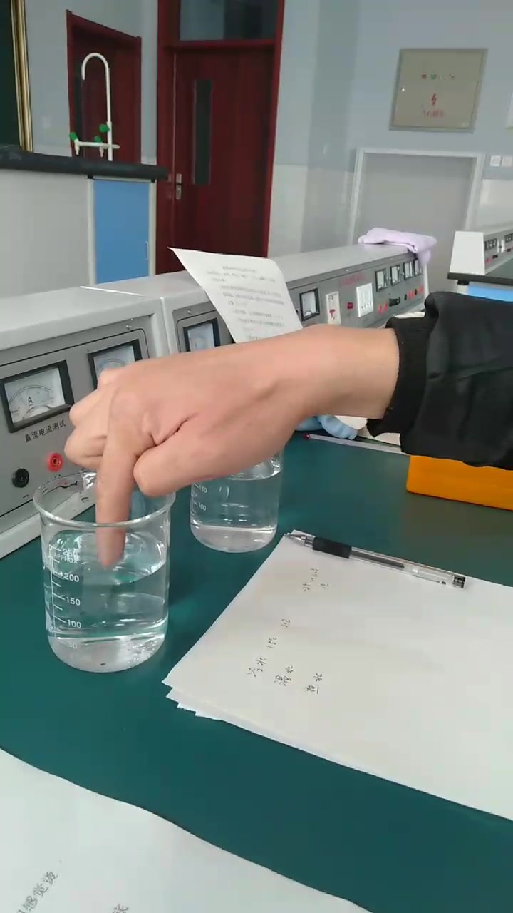 用温度计测量水的温度