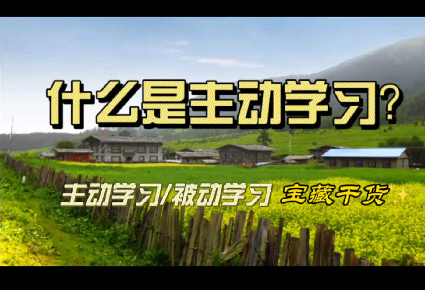 什么是主动学习?什么是被动学习?