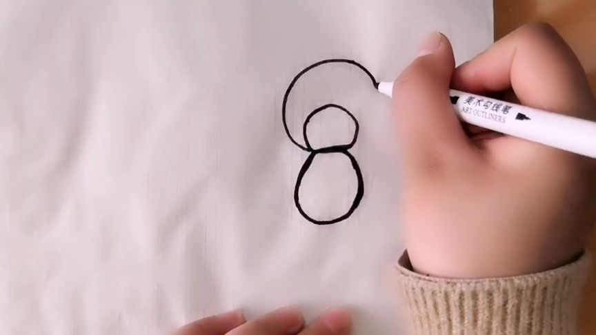 快为孩子收藏,简单又有趣的简笔画小熊,只用数字就能画个小熊哦