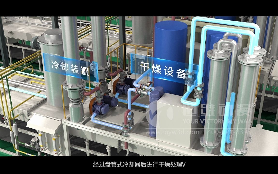 金属粉末加工工艺原理三维动画演示-工业动画制作公司