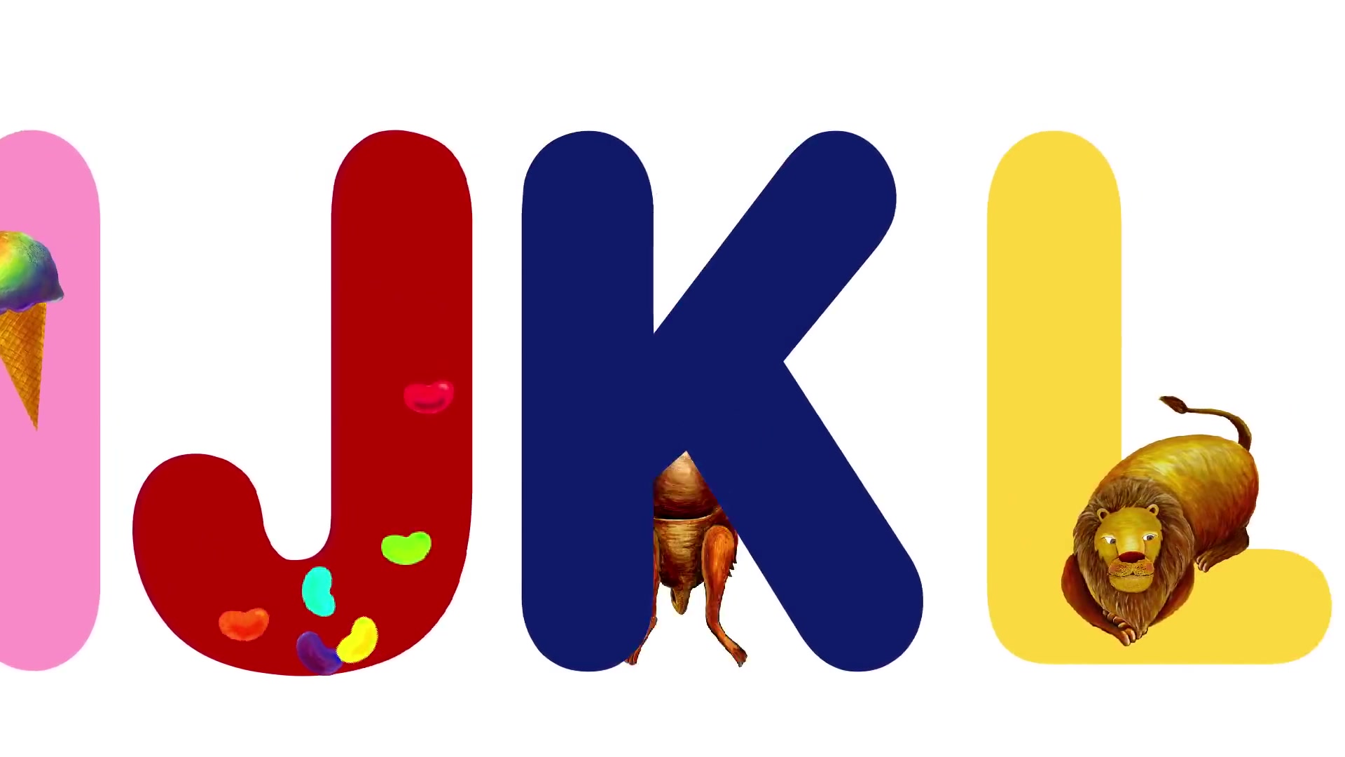 学习ABC - 字母读 亲子教育 动画 卡通 色彩 儿童 童年 画画