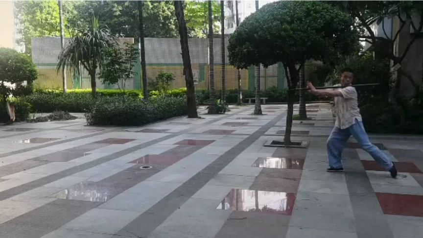 陈氏太极短棍之健身棍法,容易携带方便随时随地运动