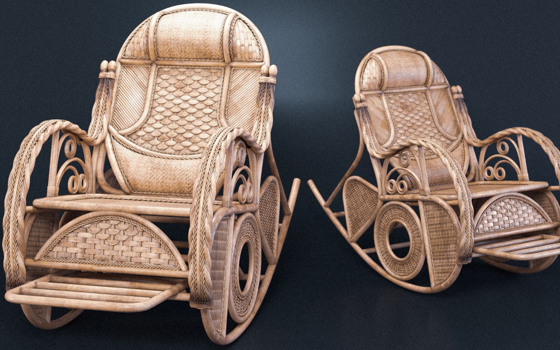 3dmax藤编躺椅建模视频讲解教程(更新不易,三连一下吧)