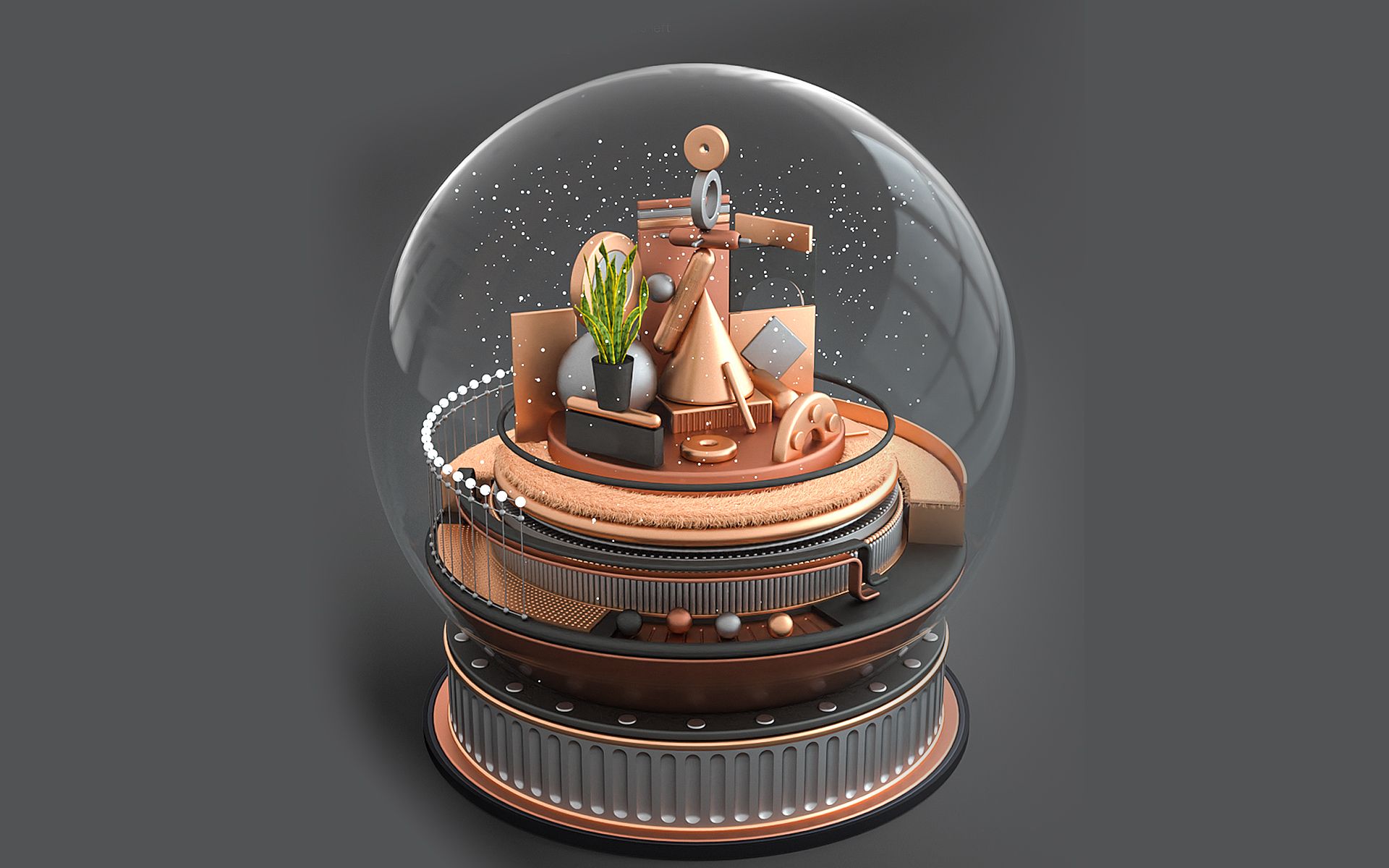 c4d 基础教程 -水晶球-渲染设置及后期处理