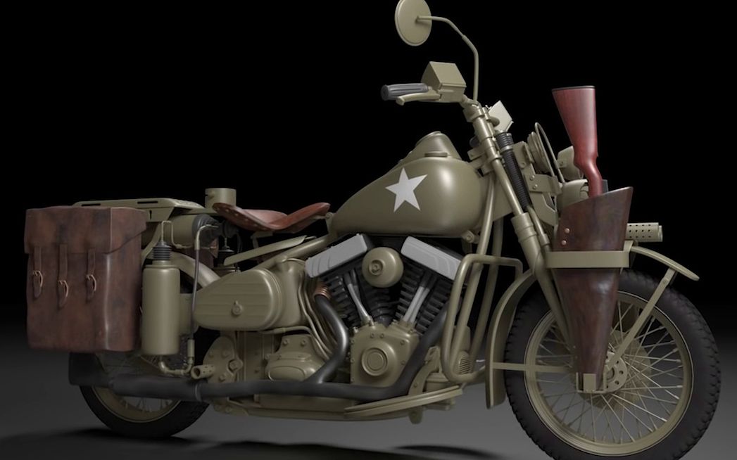 [国语]blender3.2哈雷摩托大型实例教程-建模-纹理-渲染