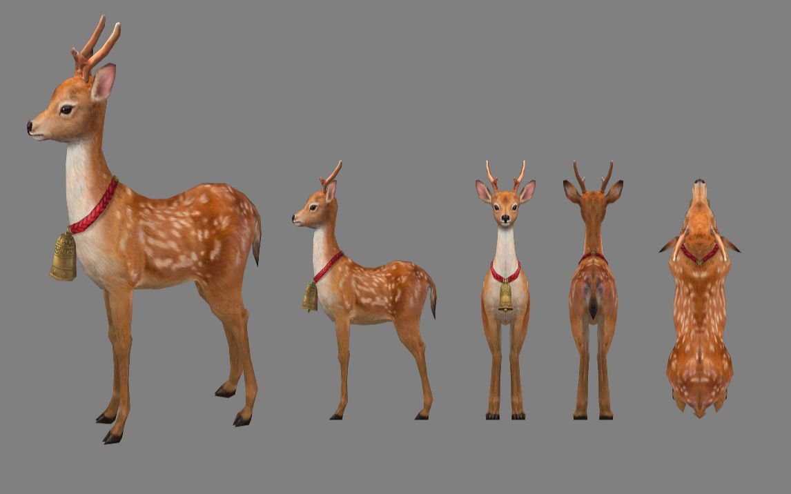3Dmax动物建模,从零开始制作一只梅花鹿!