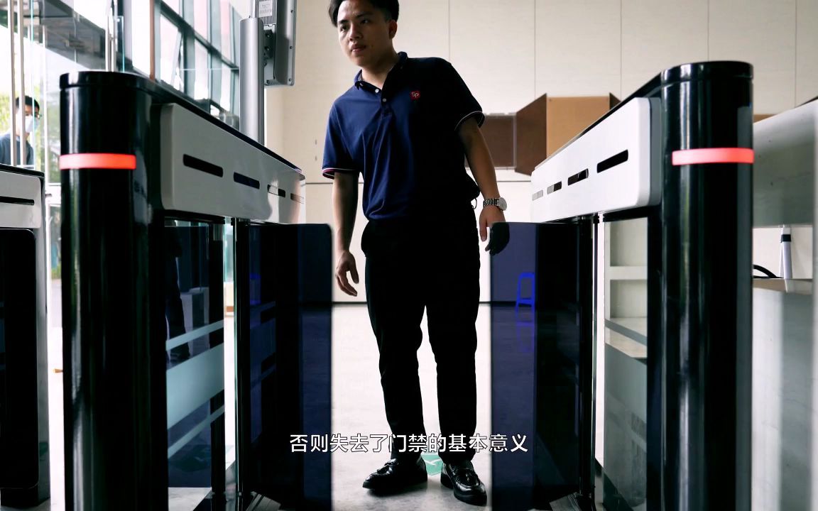 无尘车间刷卡人脸识别三辊防静电闸