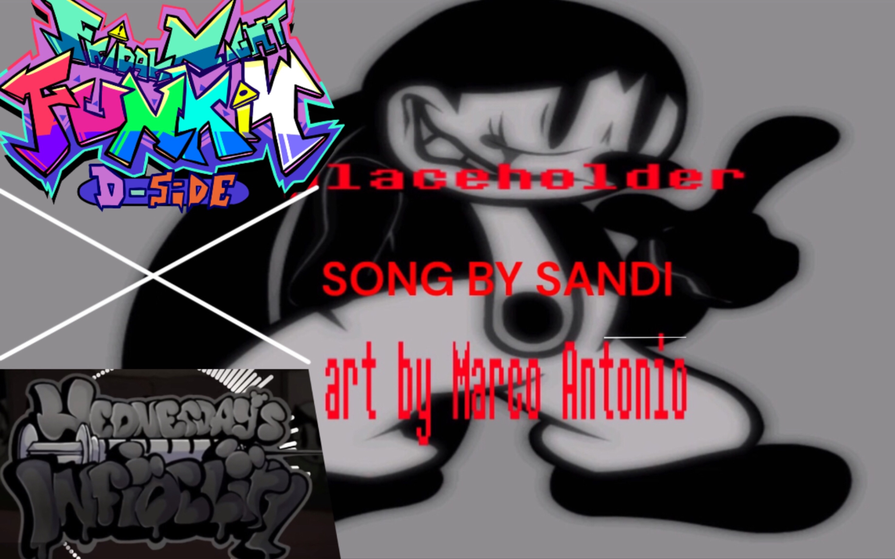 FNF周三不忠夜 V3补丁未完成曲——D-side曲 Megirms 恶意泄露(